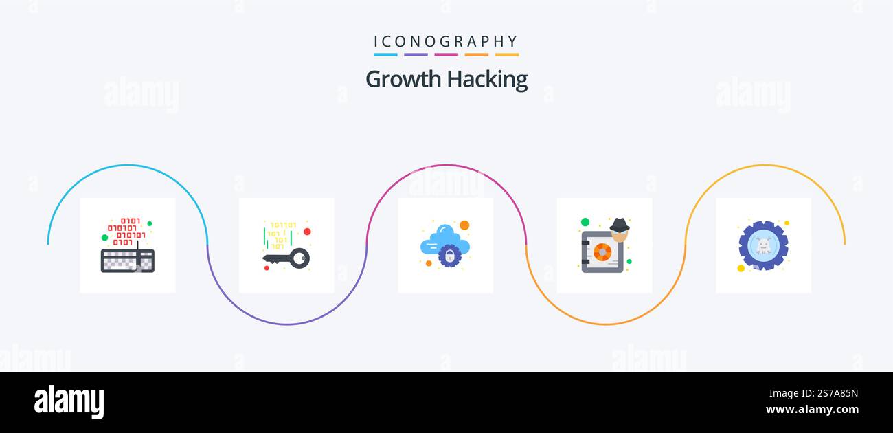 Hacking Flat 5 Icon Pack Including lock. hacker. security. deposit ...