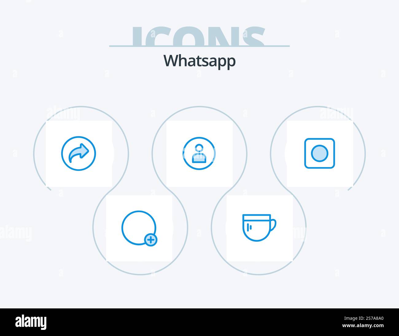 Whatsapp Blue Icon Pack 5 Icon Design. browser. ui. basic. basic. man Stock Vector Image & Art ...
