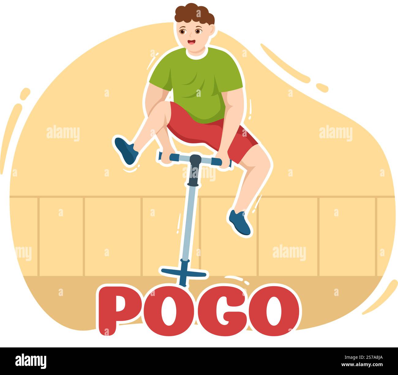 Pogo stick jumping hi-res stock photography and images - Alamy