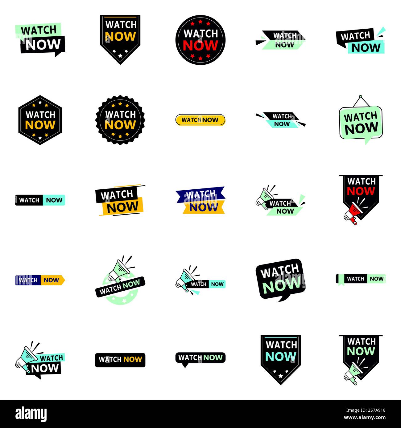 25 Dynamic Watch Now Banners to Help You Promote Your Business Stock ...