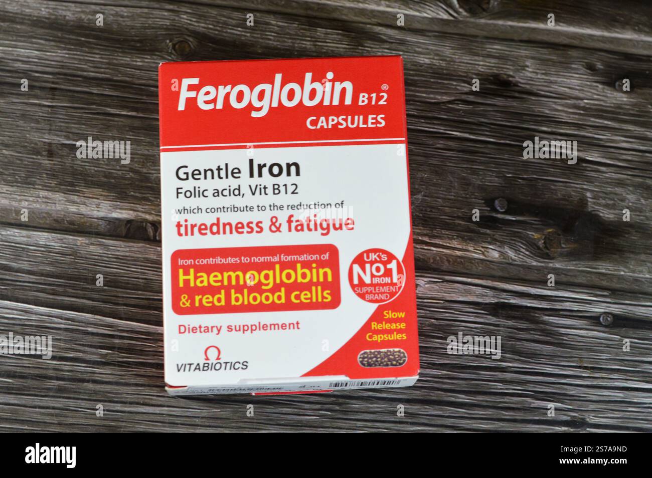 Cairo, Egypt, January 2 2025: Feroglobin Capsules by Vitabiotics ...
