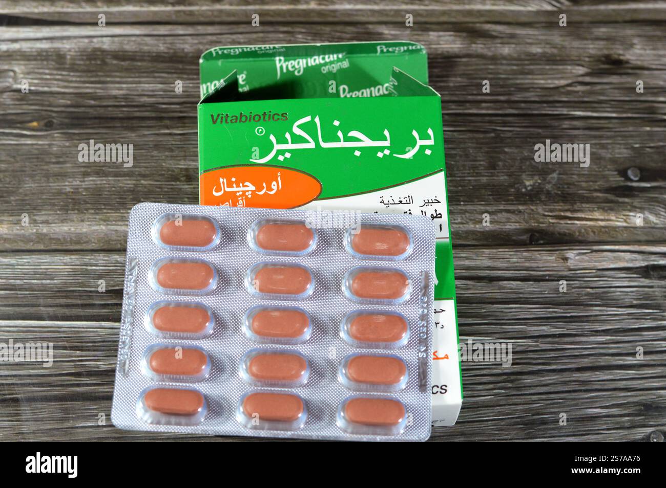 Cairo, Egypt, January 2 2025: Pregnacare original tablets by Vitabiotics, includes 19 important ...