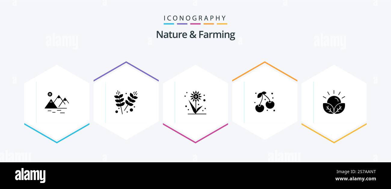 Nature And Farming 25 Glyph icon pack including crops. farming. farming ...