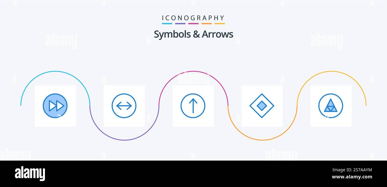 Symbols and Arrows Blue 5 Icon Pack Including sign. magic. arrow ...