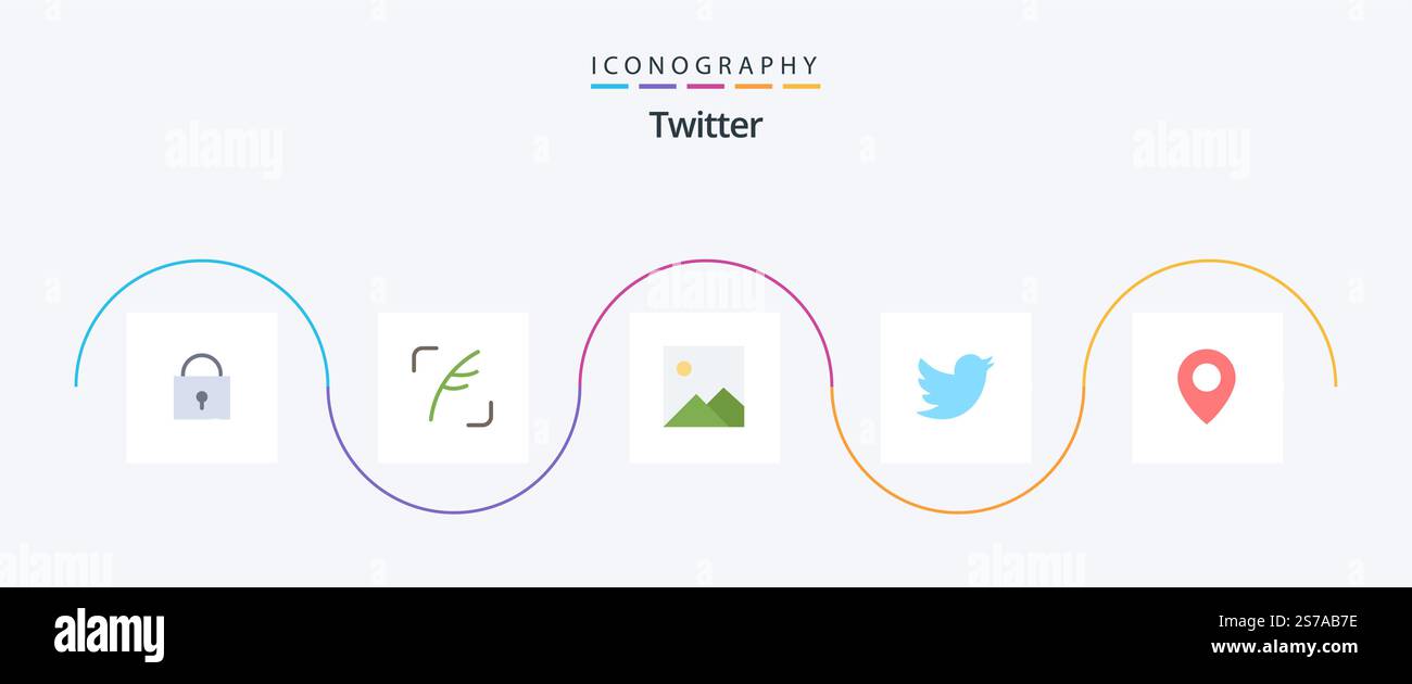 Twitter Flat 5 Icon Pack Including . map. image. location. twitter ...