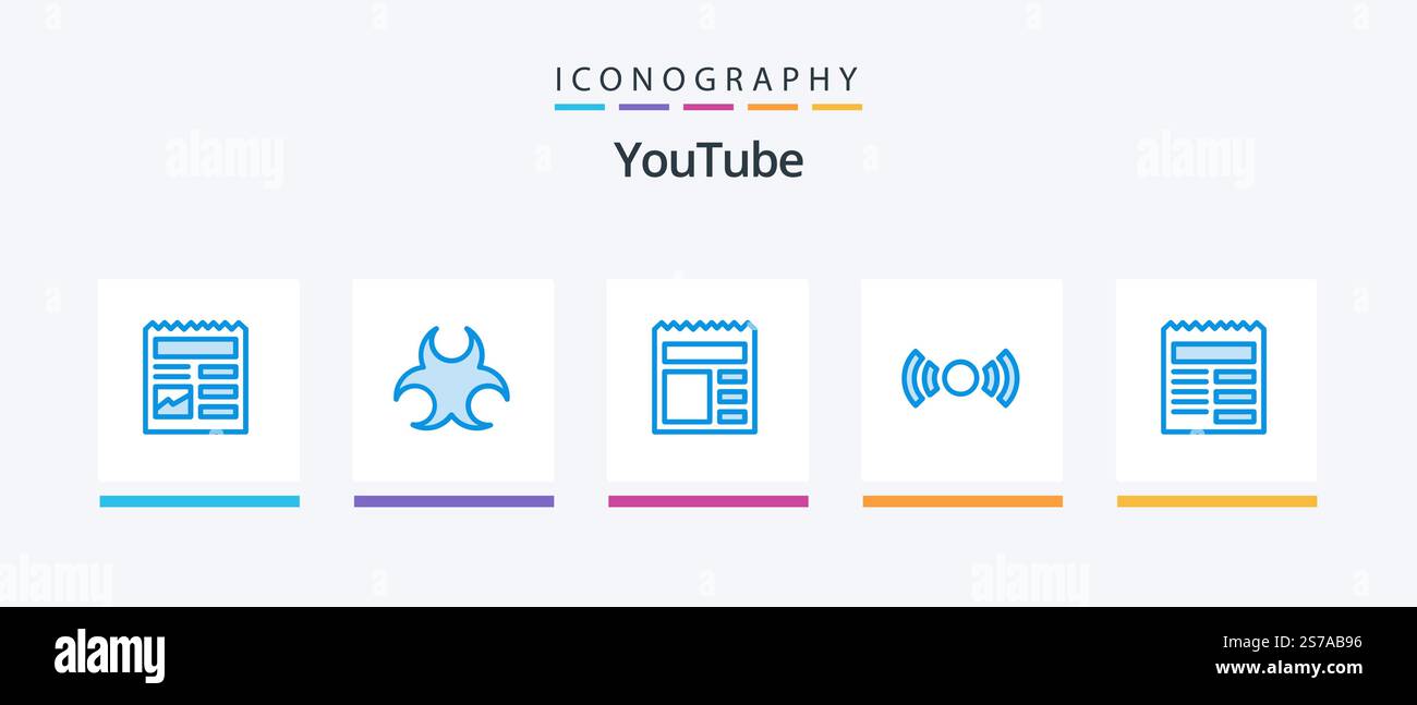 Youtube Blue 5 Icon Pack Including document. ui. document. signal ...
