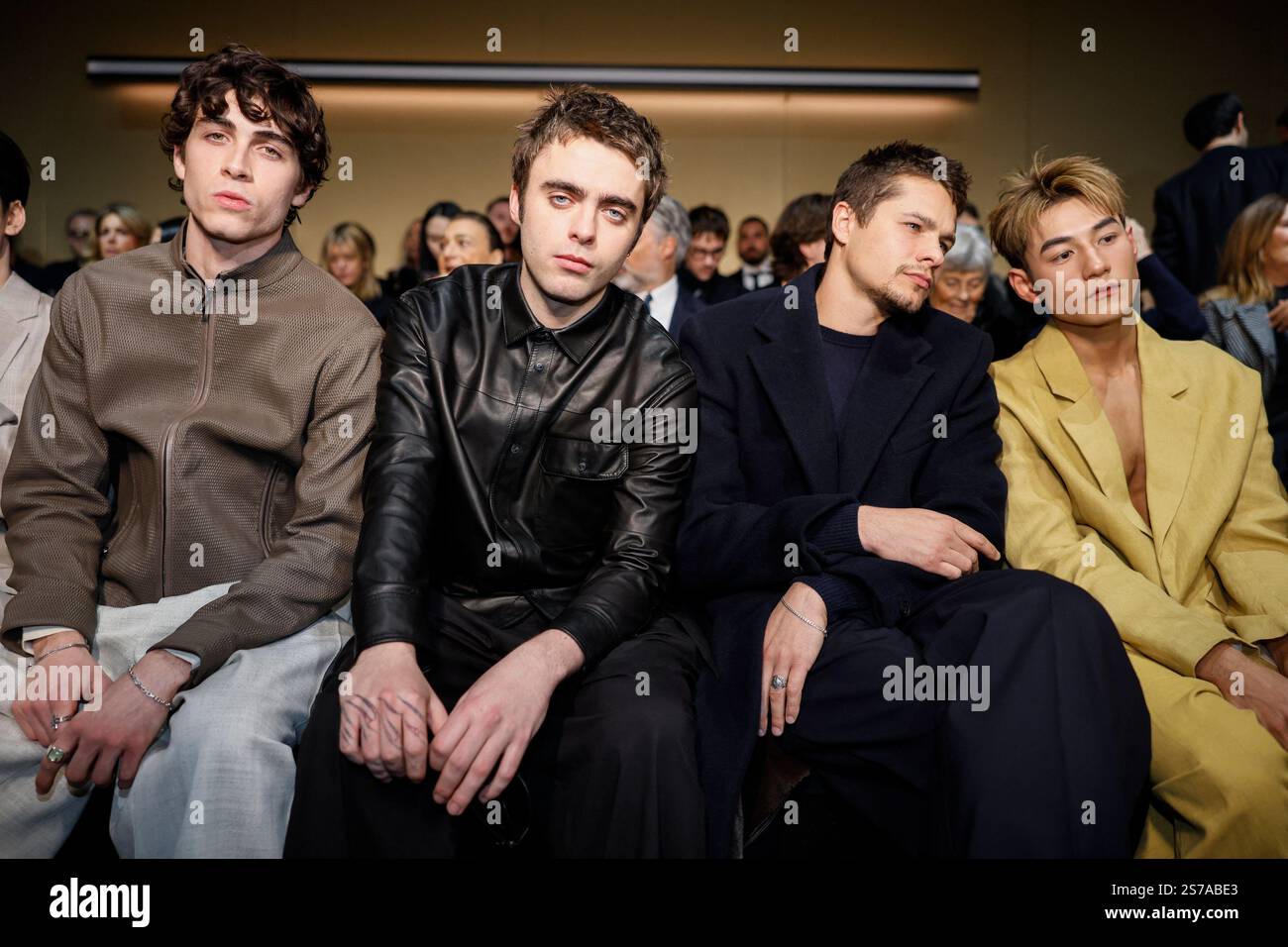 Milan, Italy. 18th Jan, 2025. Aidan Bissett, Lennon Gallagher, Toby ...
