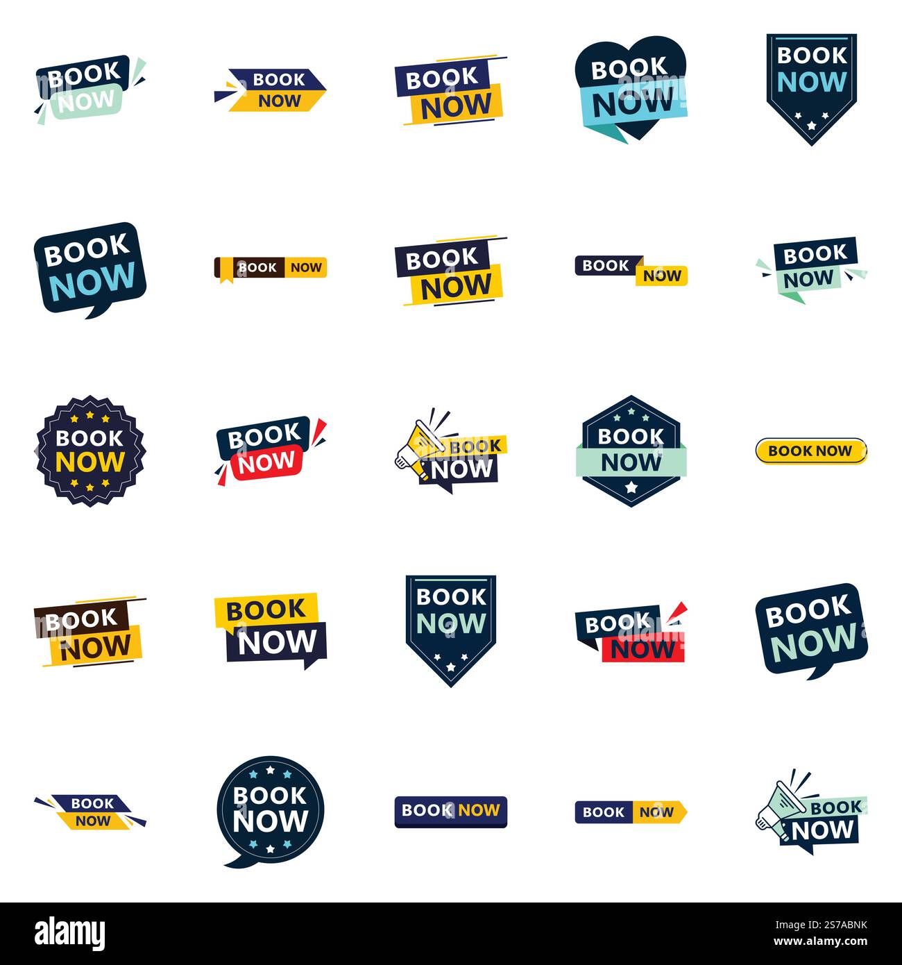 25 Unique Book Now Banners to Help Your Business Stand Out Stock Vector ...