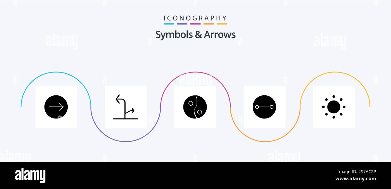 Symbols and Arrows Glyph 5 Icon Pack Including . symbols. yin ...