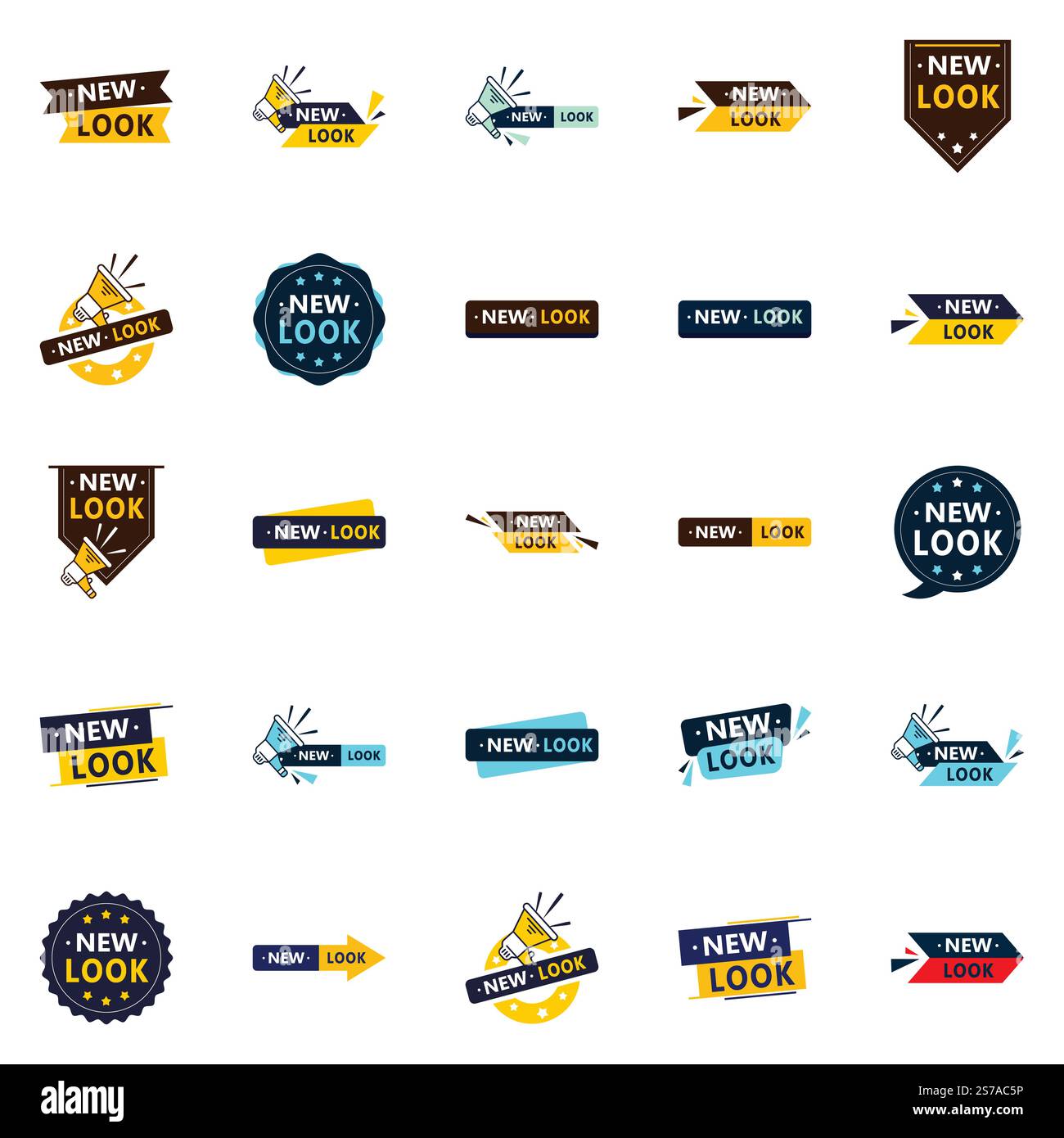 25 fresh vector designs for a modern new look in your advertising Stock ...