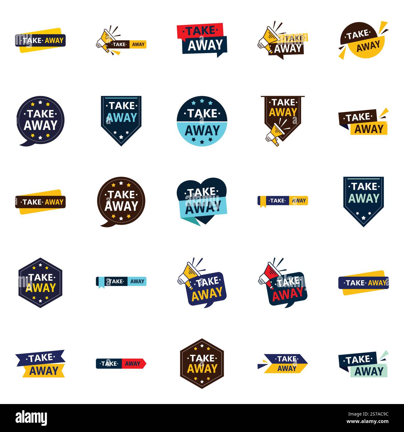 Food drink 25 flat Cut Out Stock Images & Pictures - Alamy