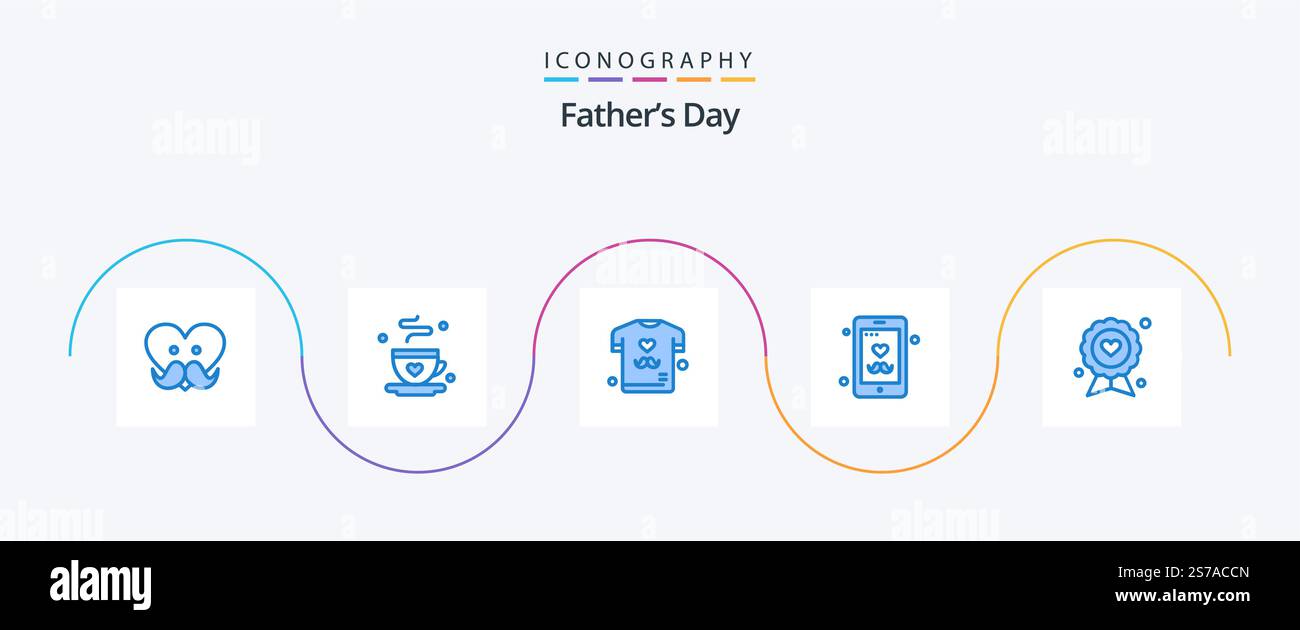 Fathers Day Blue 5 Icon Pack Including dad. mobile. dad. fathers day ...