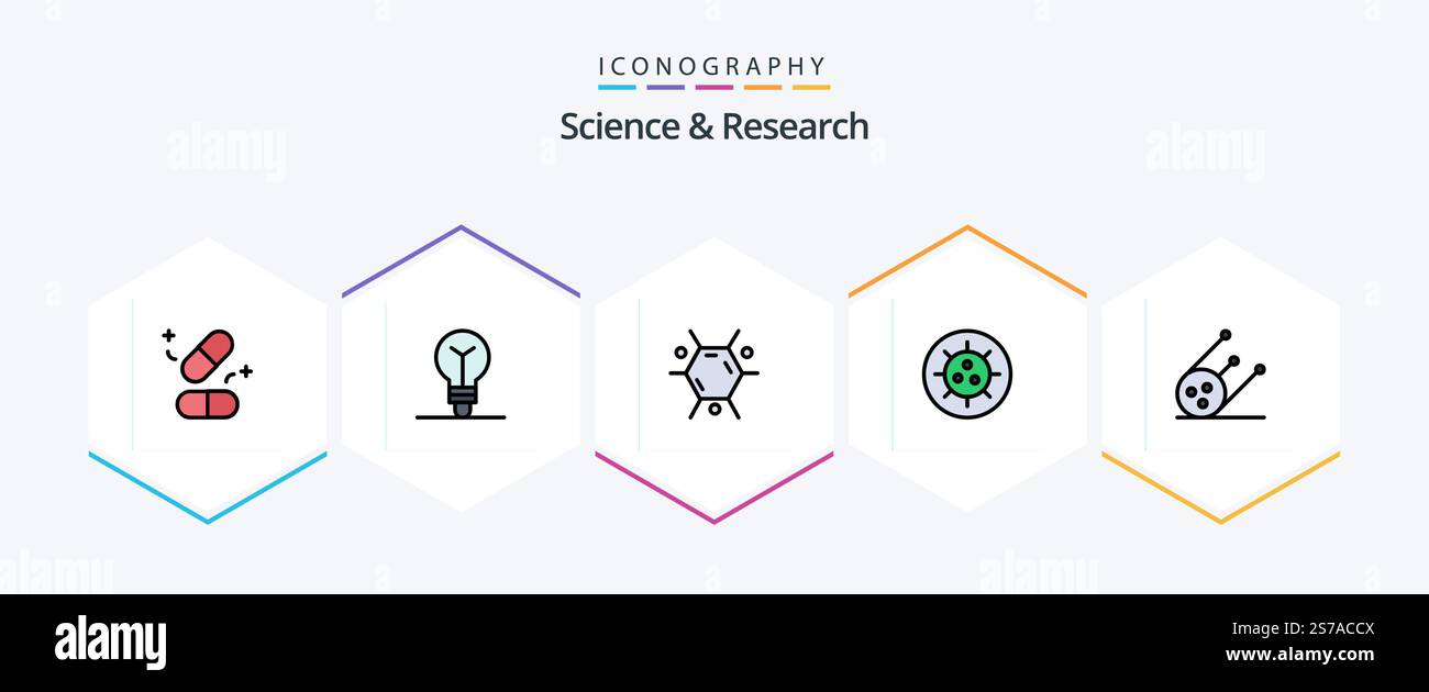 Science 25 FilledLine icon pack including . space. molecule. shuttle ...