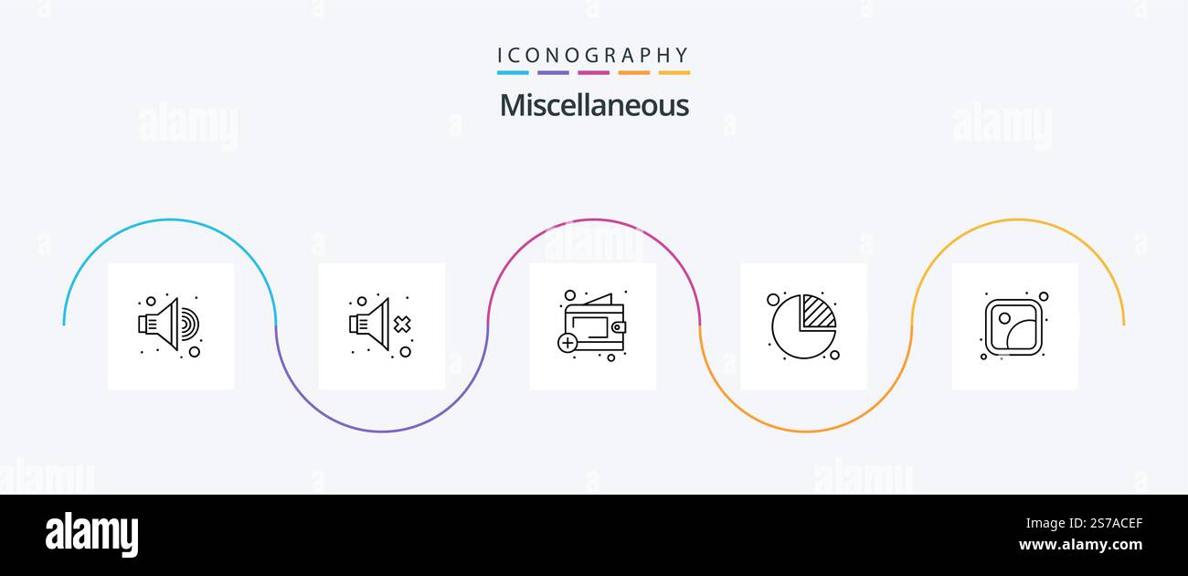 Miscellaneous Line 5 Icon Pack Including images. add. statistics. chart ...