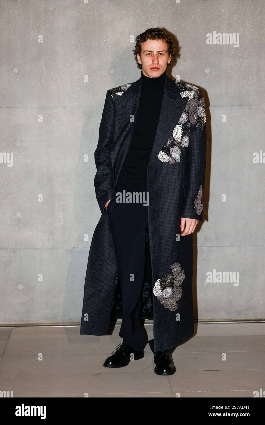 Milan, Italy. 18th Jan, 2025. Mattia Carrano poses before the Emporio ...