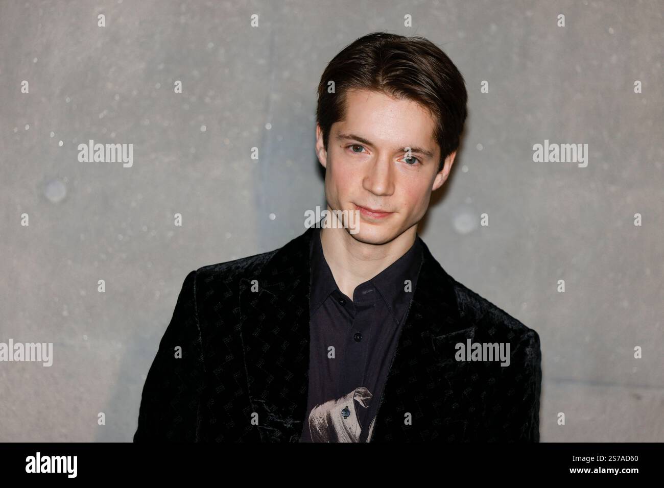 Milan, Italy. 18th Jan, 2025. Elia Nuzzolo poses before the Emporio ...