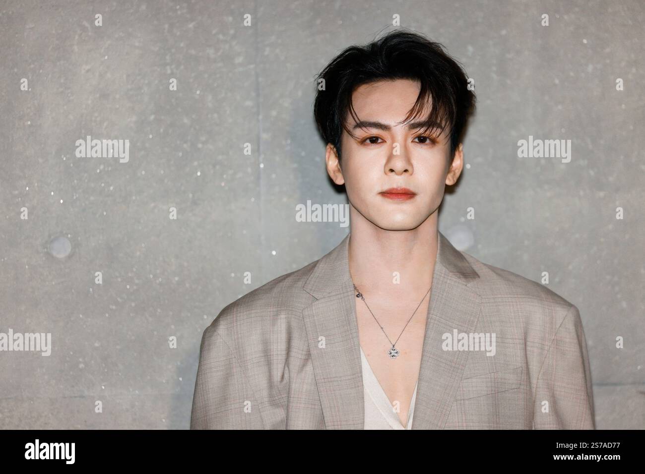 Milan, Italy. 18th Jan, 2025. Joseph Zeng poses before the Emporio ...