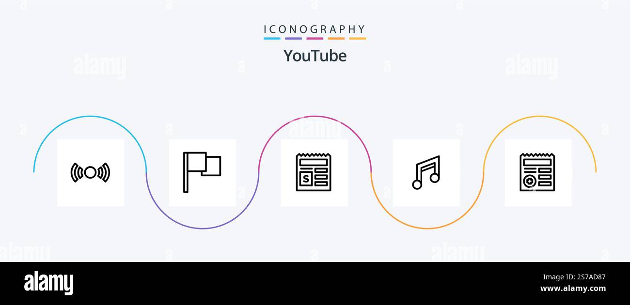 Youtube Line 5 Icon Pack Including basic. mobile. basic. design. app ...