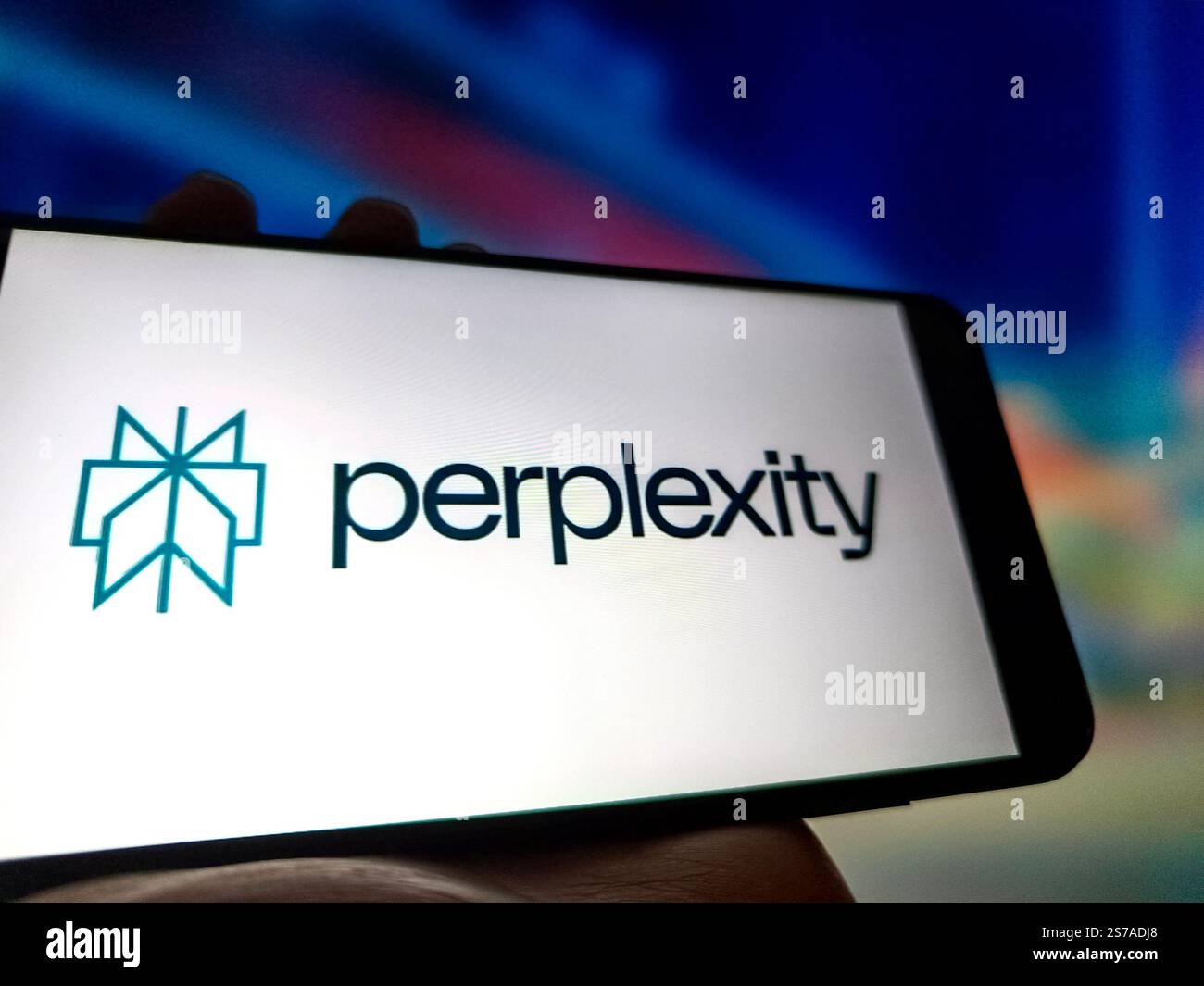 A illustration photo shows the logo of U.S. search engine startup ...