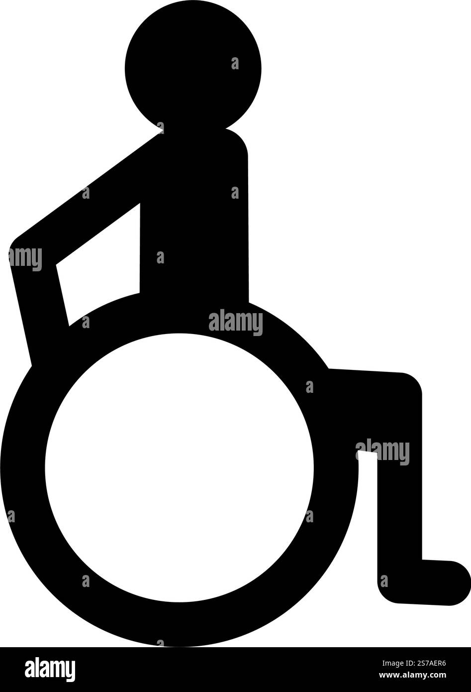 Wheelchair symbol - vector icon Stock Vector Image & Art - Alamy