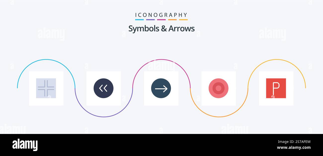 Symbols and Arrows Flat 5 Icon Pack Including . parking. transfer. park ...