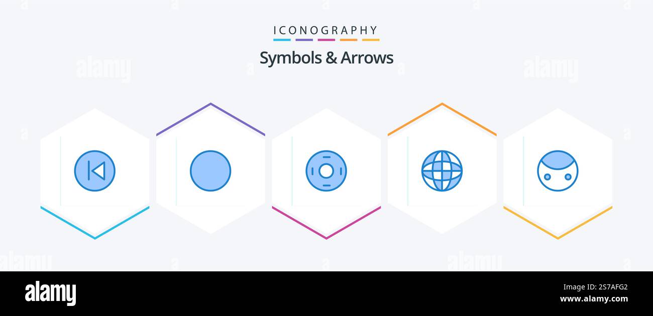 Symbols and Arrows 25 Blue icon pack including symbols. sign. sign ...
