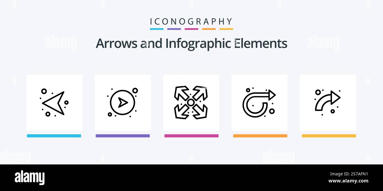 Arrow Line 5 Icon Pack Including . down. left. arrow. up. Creative ...