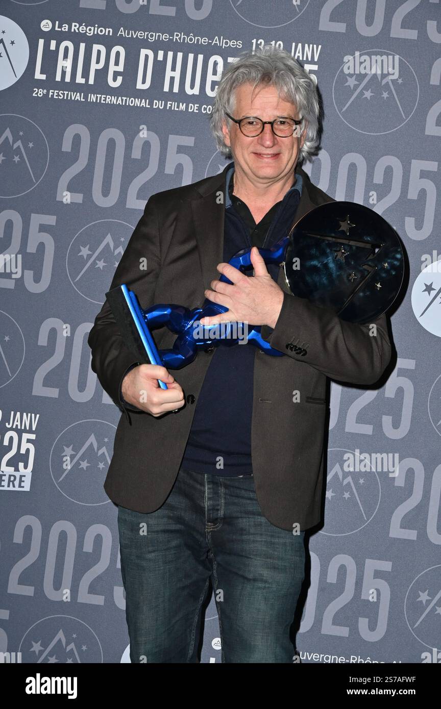 Michel Leclerc posing with Benjamin Lavernhe’s Best actor award at the ...