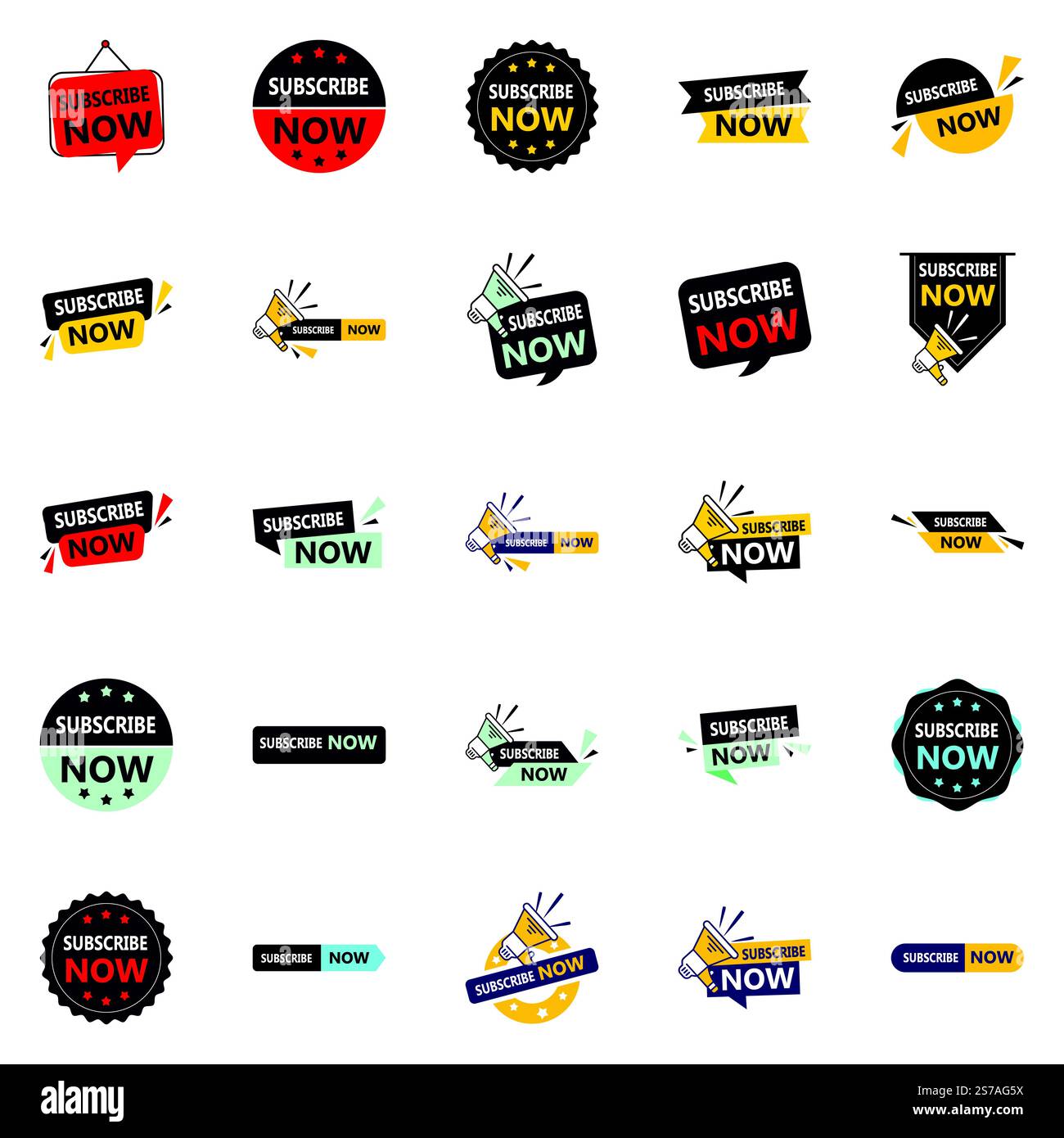 Make Your Designs Pop with Subscribe Now 25 Engaging Vector Banners ...