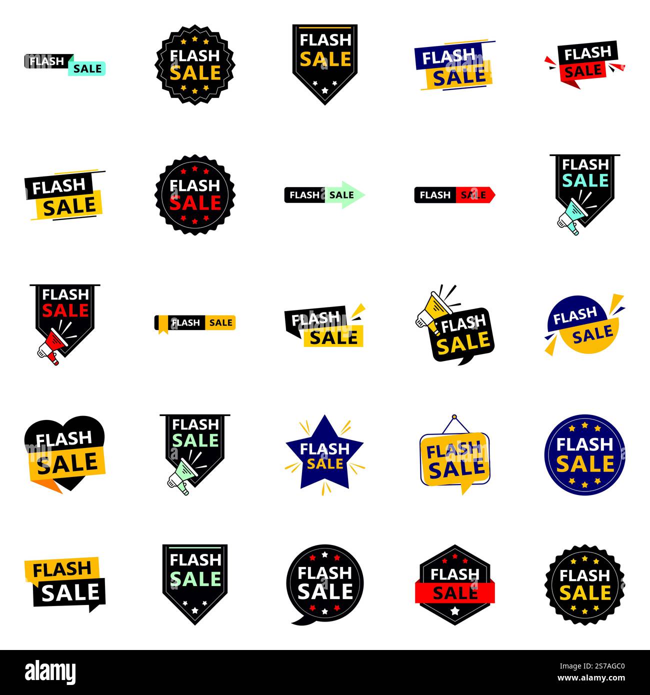 The Flash Sale Vector Pack 25 Impactful Designs for Sales and Marketing ...