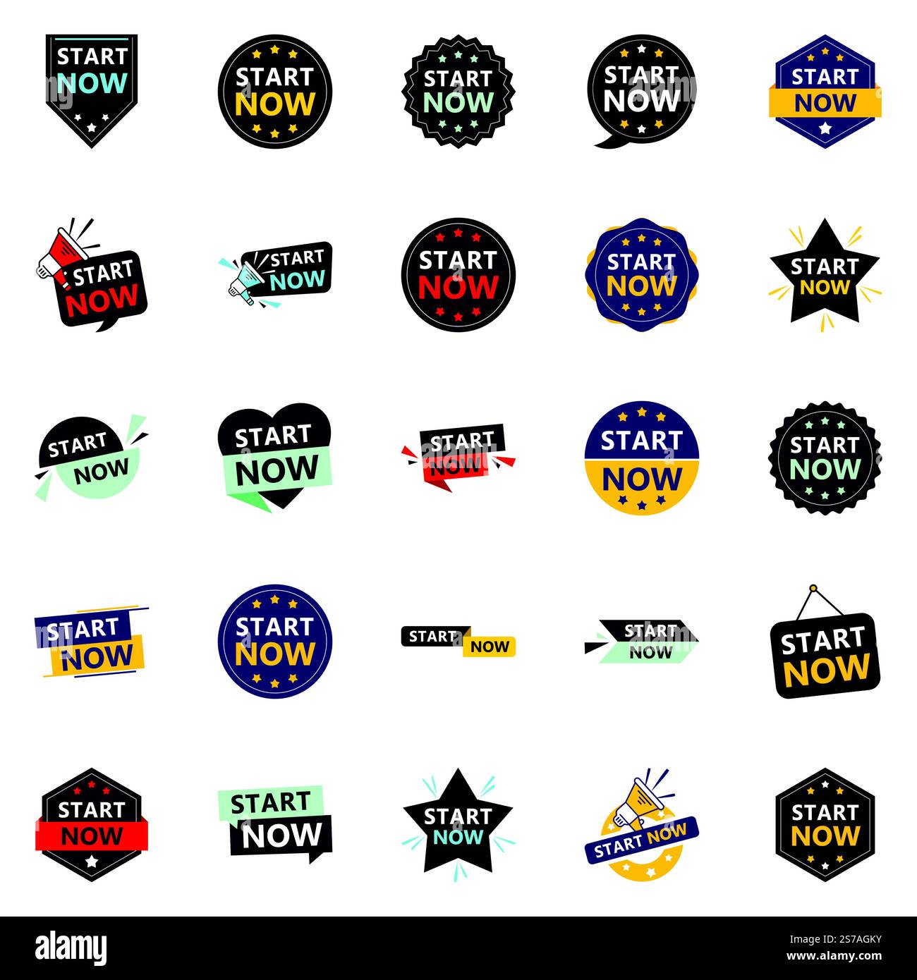 Start Now 25 Eye catching Typographic Banners for driving initiation ...
