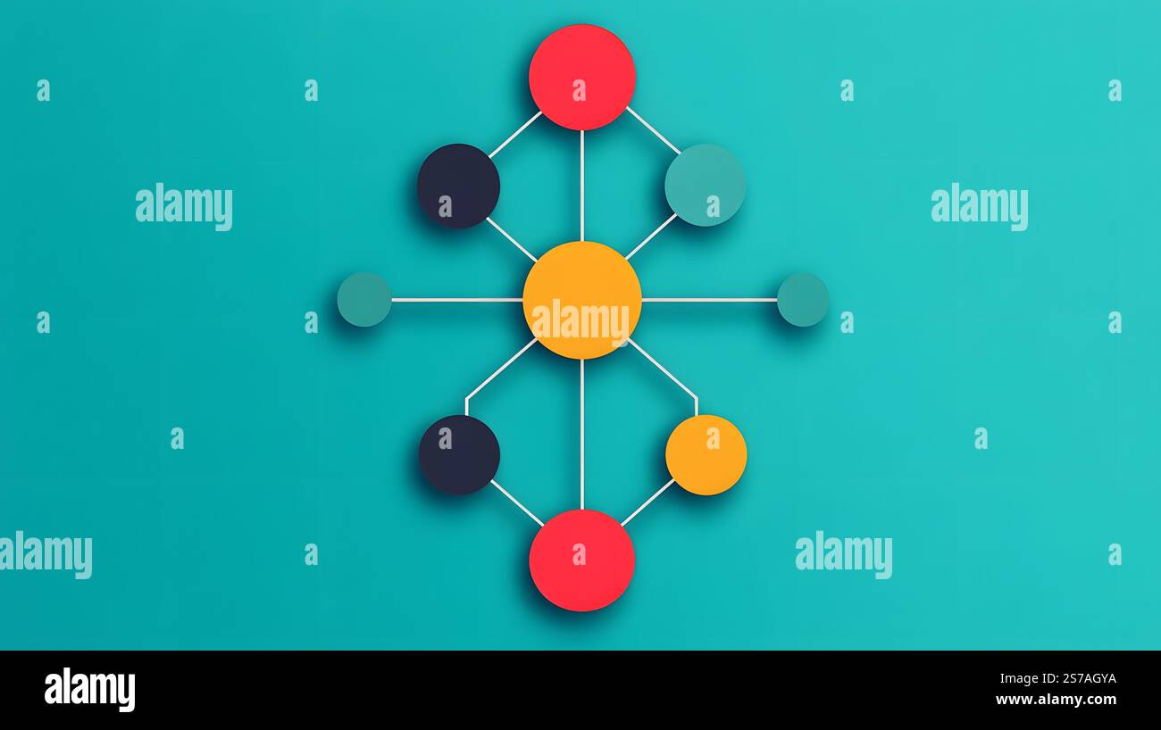 Minimalist flowchart-style trust map displaying decision paths and ...