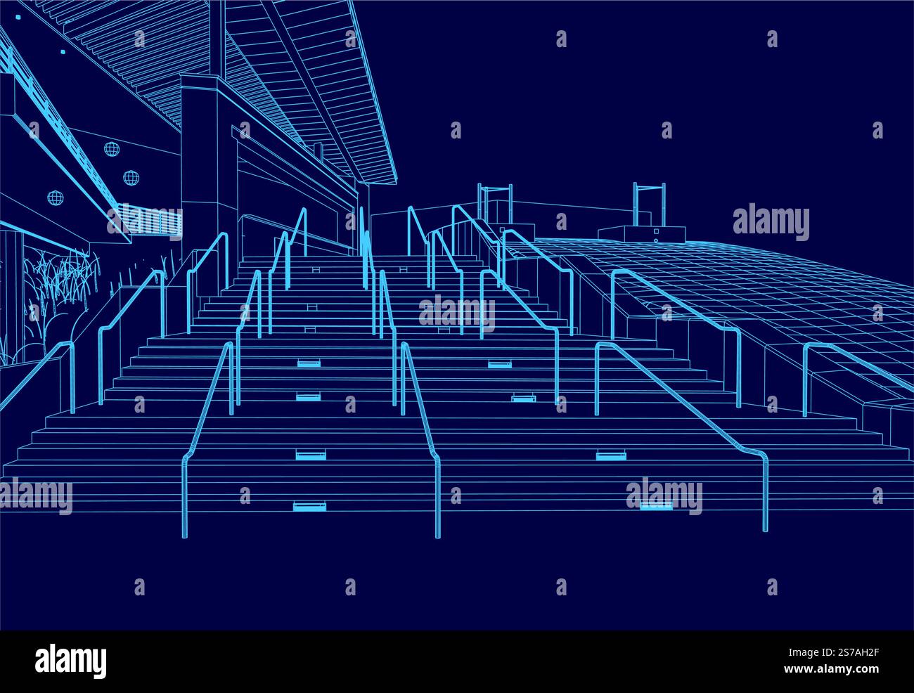 Stadium stairs Stock Vector Images - Alamy