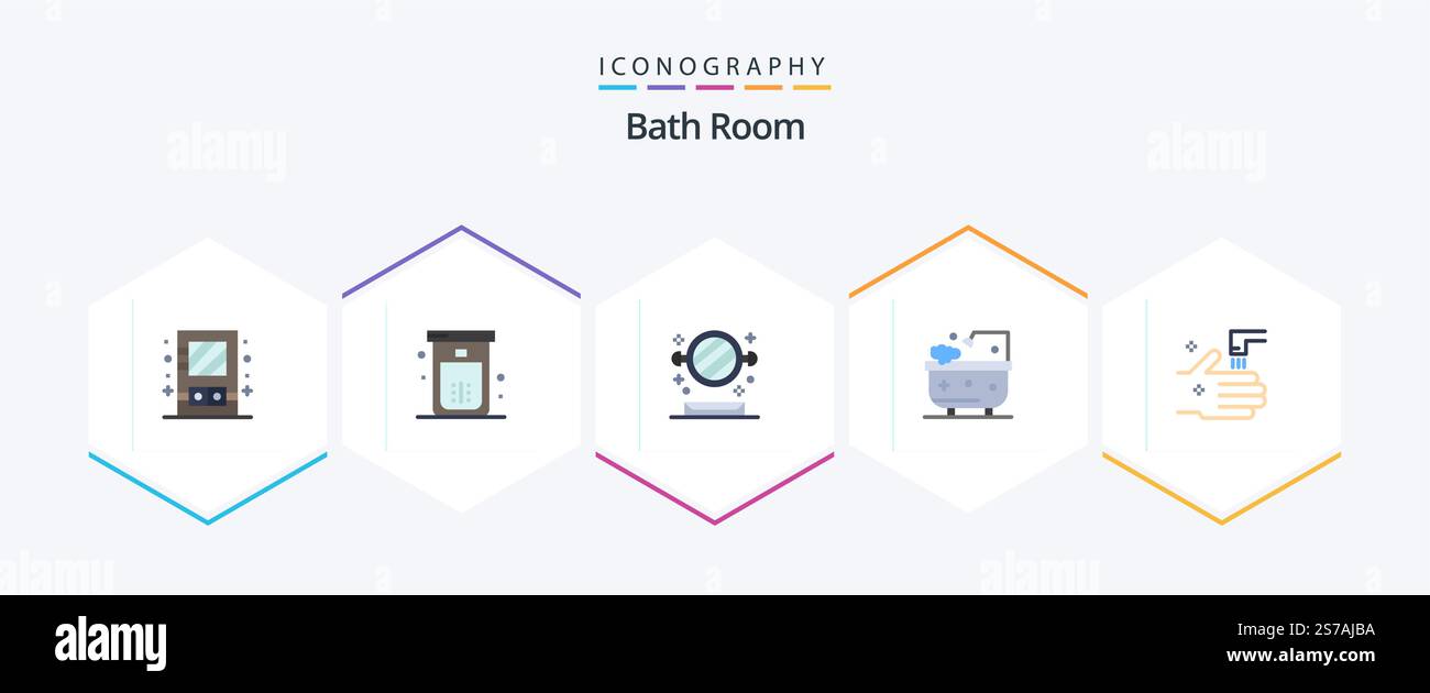 Bath Room 25 Flat icon pack including bathroom. cleaning. toilet ...