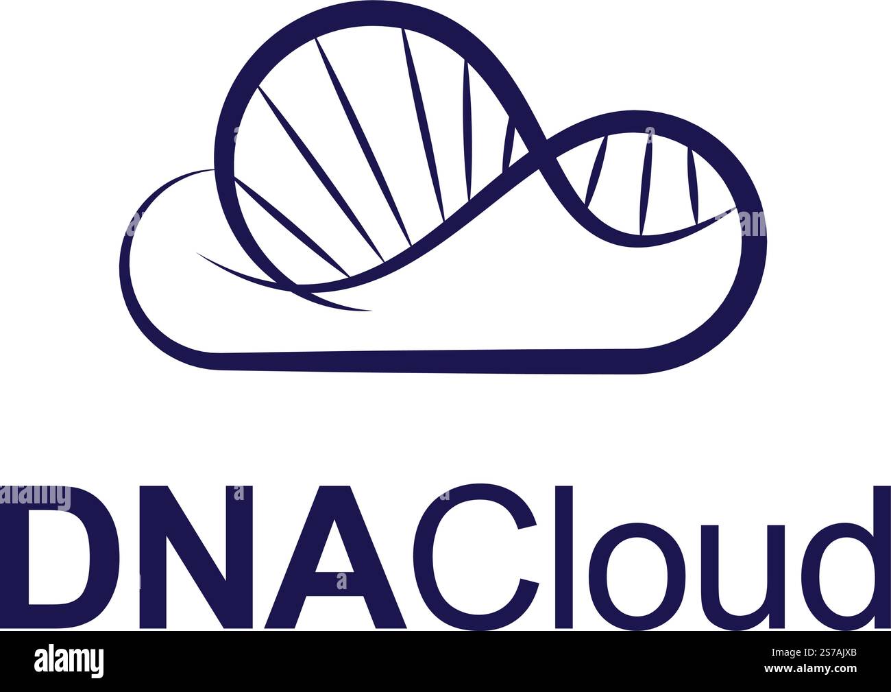 DNA and cloud combination logo Stock Vector Image & Art - Alamy