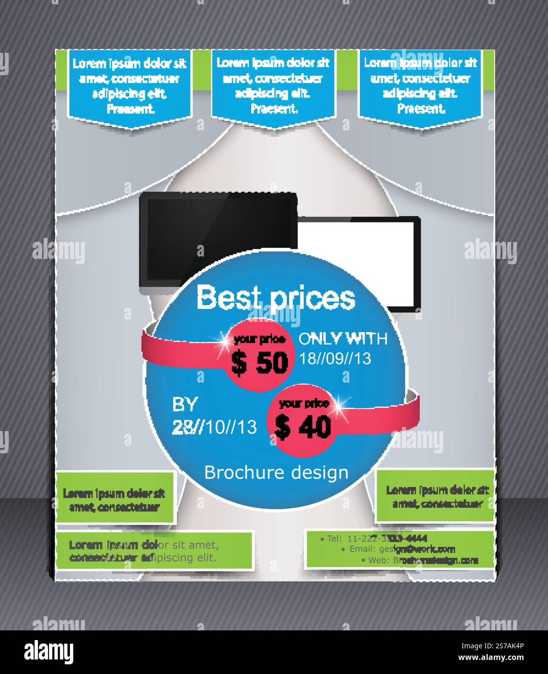 Layout business brochure.Template, or a magazine cover, website ...