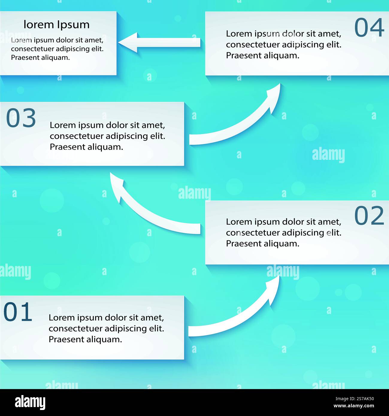 Paper turn-based scheme with arrows. Infographics, brochure template ...