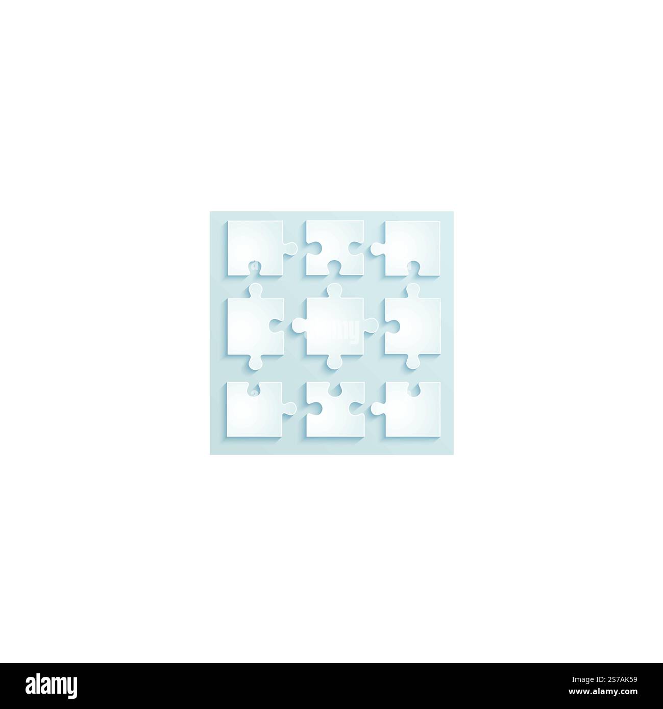 Parts of paper puzzles. Business concept, template, layout ...