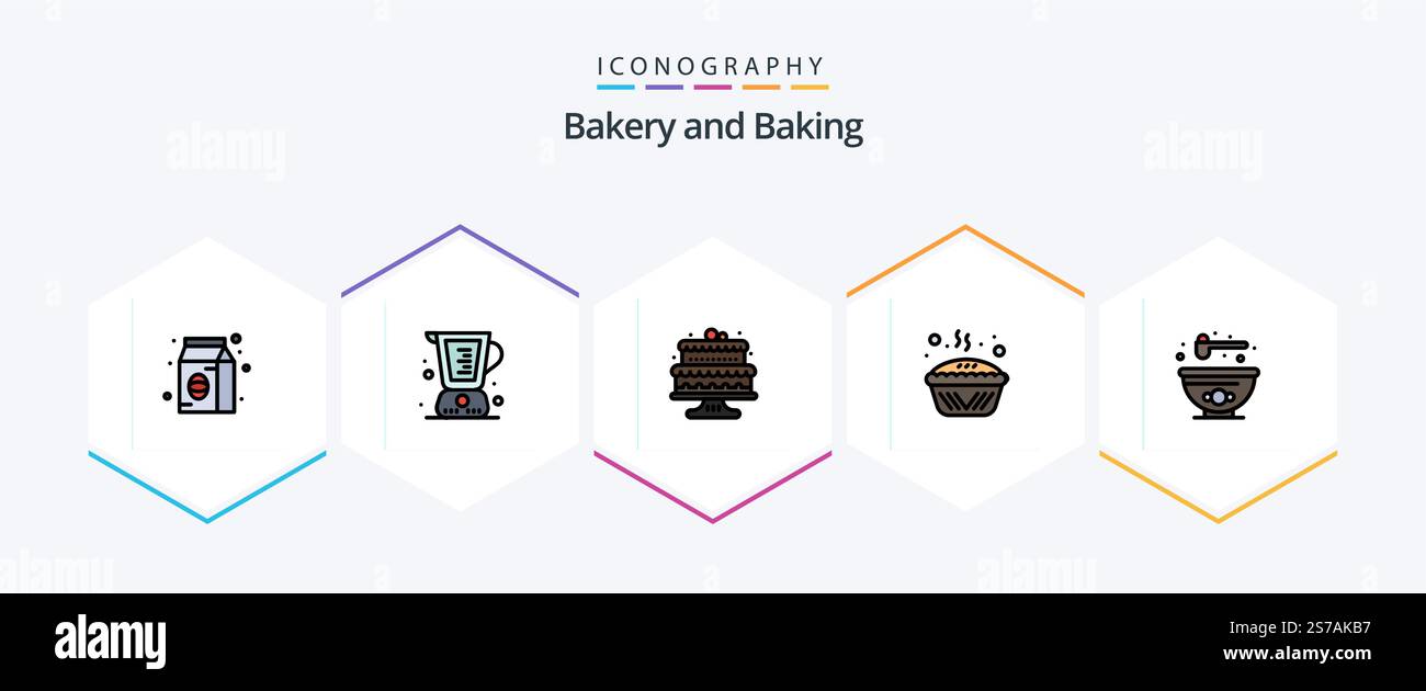 Baking 25 FilledLine icon pack including tin. cooking. measuring ...