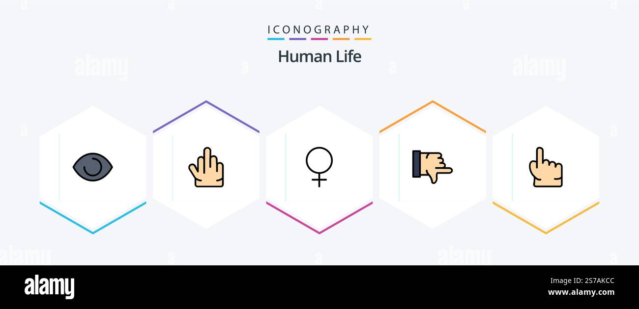 Human 25 FilledLine icon pack including . point. gender. hand. vote ...