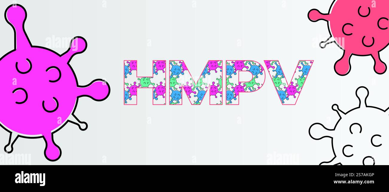 HMPV Virus Banner Template. Human Metapneumovirus Poster. hMPV Virus ...