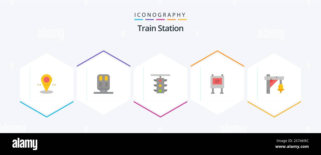 Train Station 25 Flat icon pack including sign. poster. sign. billboard ...