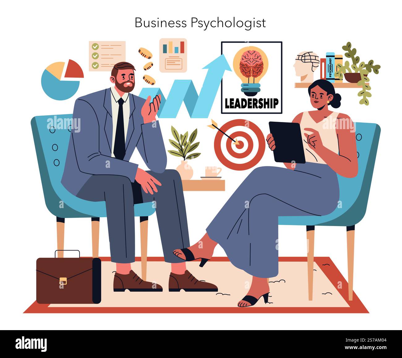 Business psychologist session concept. Professional advice on ...