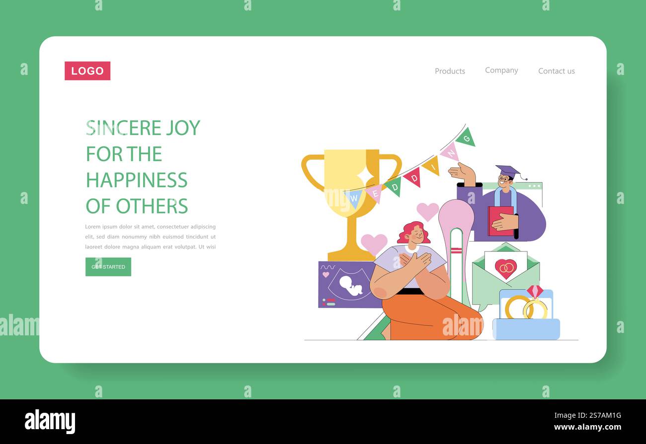 Human Values concept. Illustration showcasing empathy and celebration ...