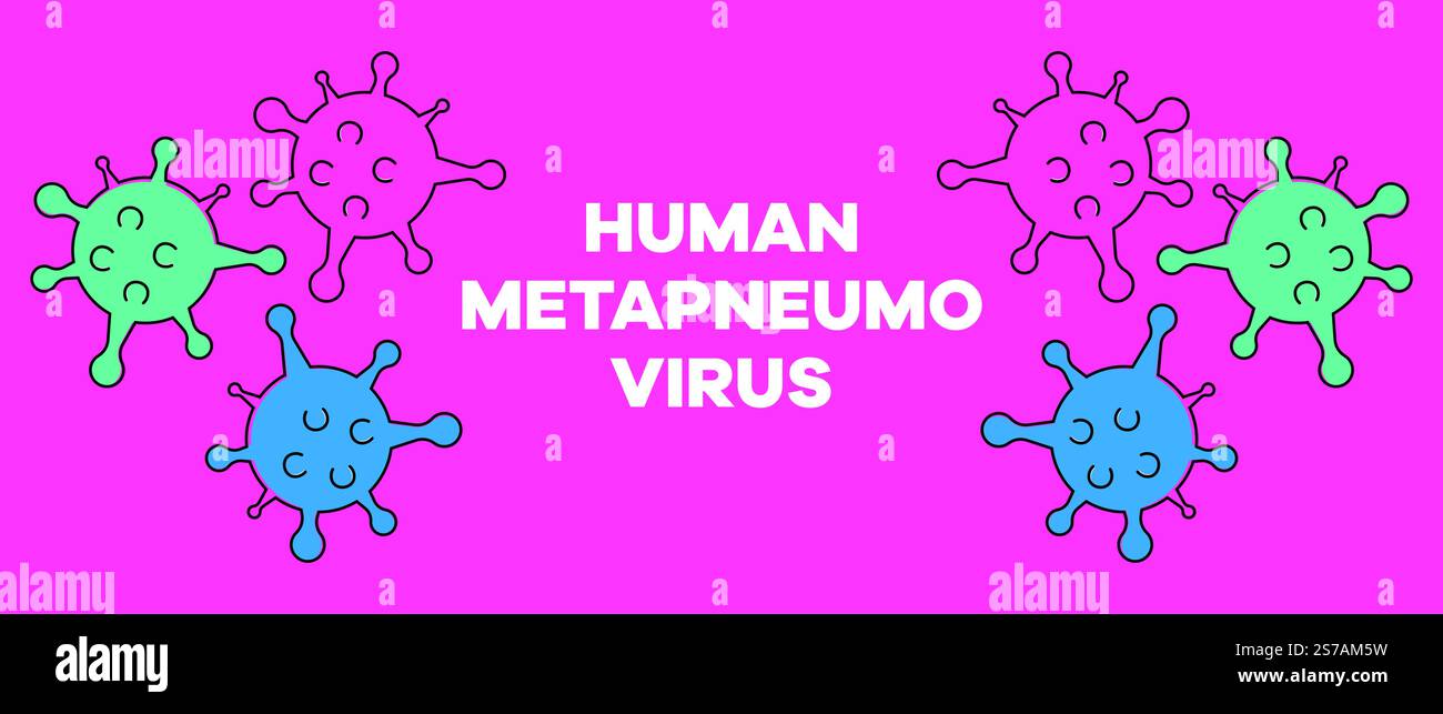 HMPV Virus Banner Template. Human Metapneumovirus Poster. hMPV Virus ...