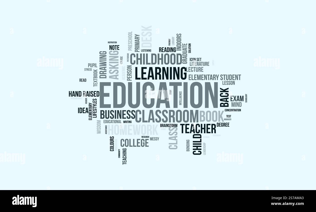 Education word cloud template. Education concept vector tagcloud background Stock Vector Image ...