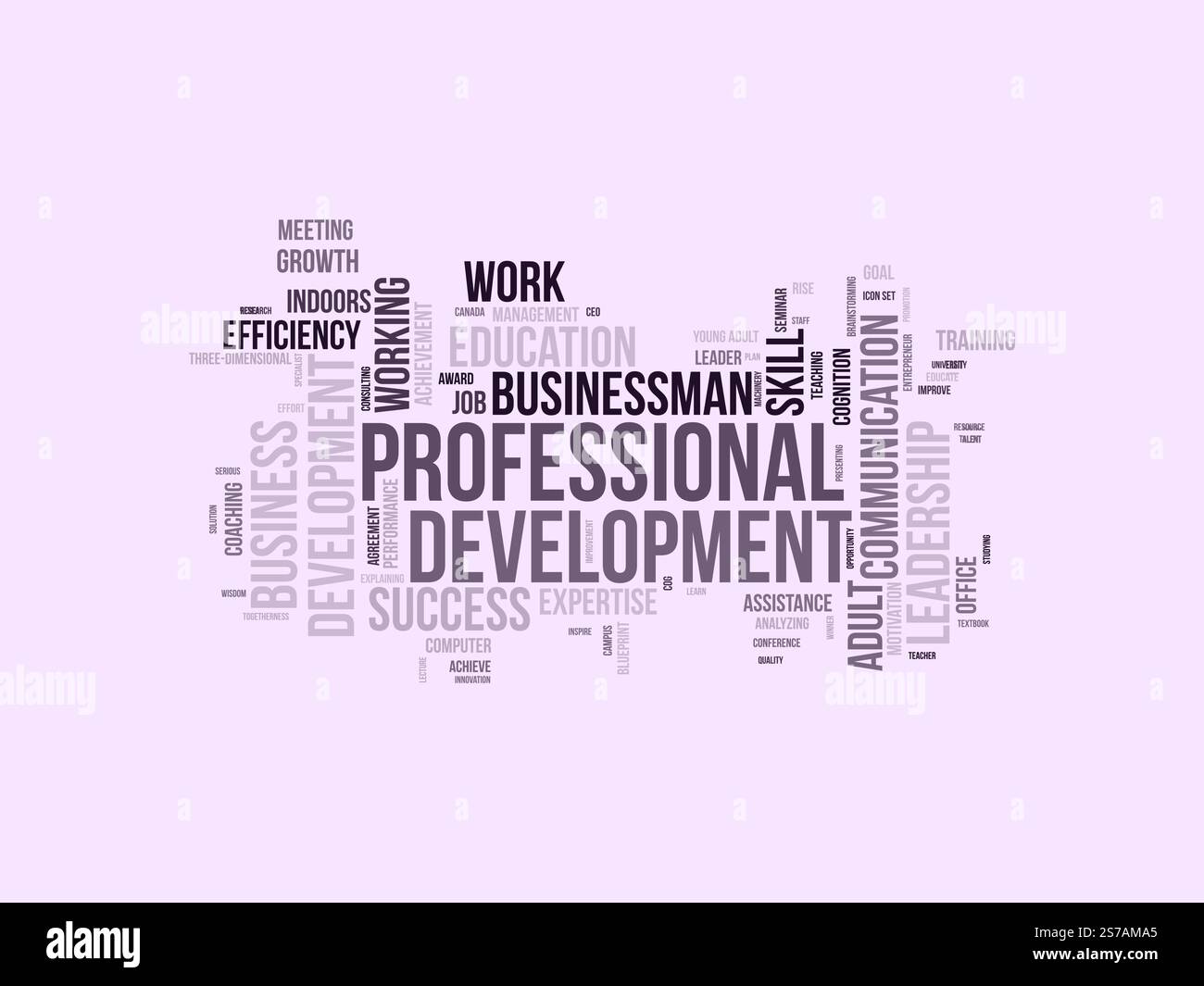 Professional Development word cloud template. Professional Development ...