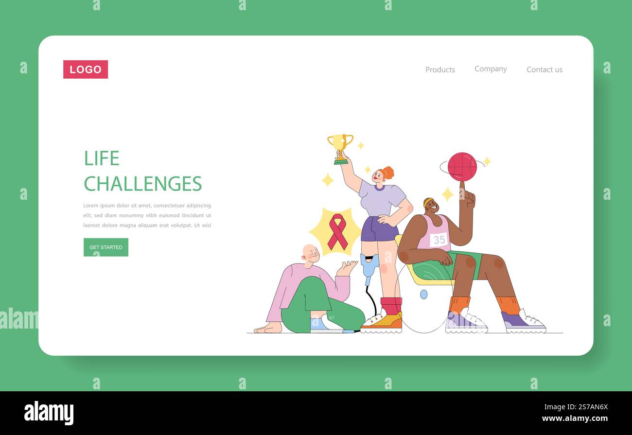 Human Values concept. Diverse characters overcoming adversity ...