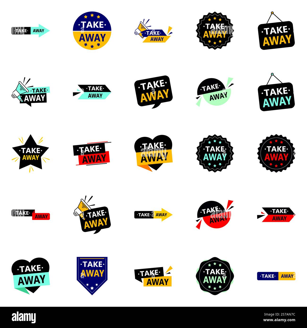 25 Inspiring Vector Designs in the Take Away Pack Perfect for Promoting ...