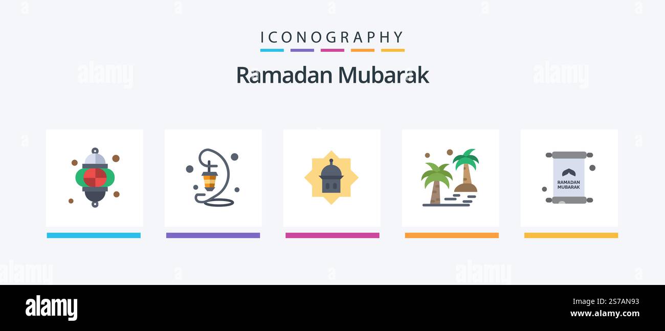 Ramadan Flat 5 Icon Pack Including iftar. letter. islam. arecaceae ...